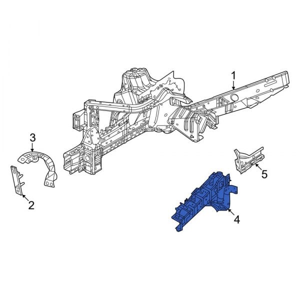 Jeep OE 68361057AD - Front Left Fender Rail
