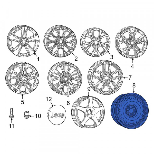 Jeep OE 4755428AB - Wheel