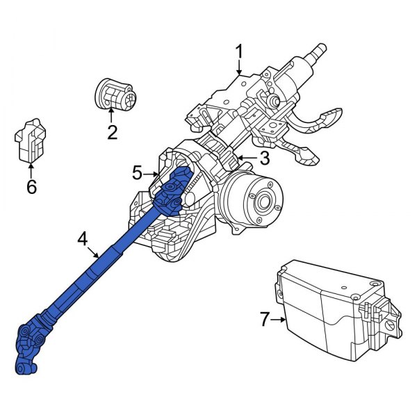 Jeep OE 68408233AA - Lower Steering Shaft