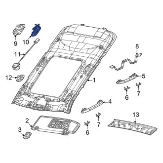 Jeep Grand Cherokee OEM Roofs & Parts | Panels, Drip Rails — CARiD.com