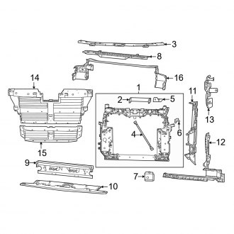 2022 Jeep Grand Cherokee Radiator Supports | CARiD