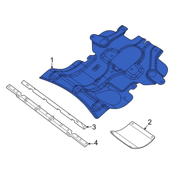 Jeep OE 68375444AC - Front Radiator Support Splash Shield