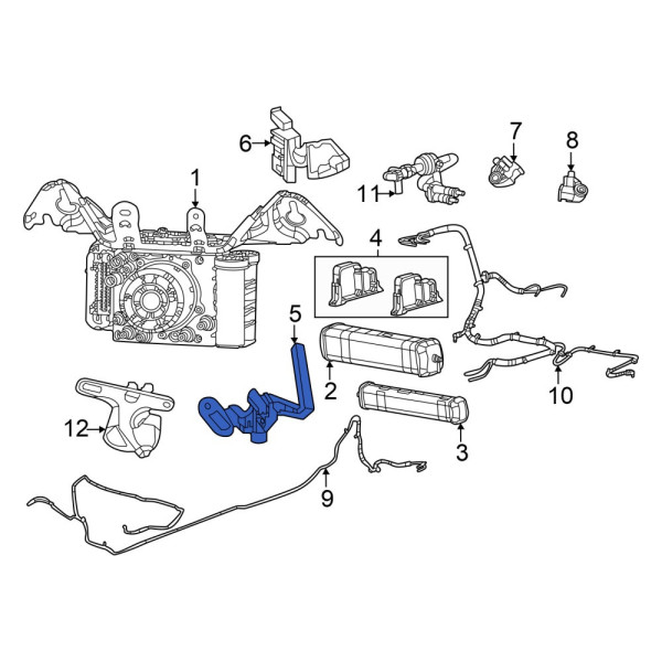 Jeep OE 68378647AB - Rear Left Suspension Ride Height Sensor