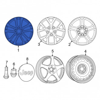 Jeep Grand Cherokee OEM Wheels | Original Steel & Alloy Wheels — CARiD.com