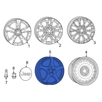Jeep OE™ Factory Wheels - CARiD.com