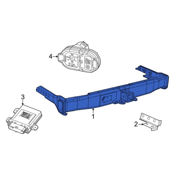 Jeep OE 68669051AA - Rear Trailer Hitch