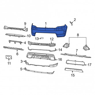 Jeep Grand Wagoneer Replacement Front Bumpers & Components | CARiD