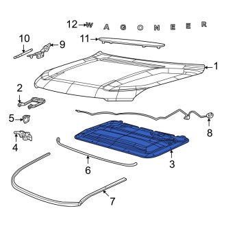 Jeep Under Hood Insulations | Pads, Liners, Shields — CARiD.com