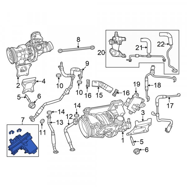 Jeep OE 68358317AB - Rear Turbocharger Wastegate Actuator