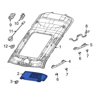 Jeep Grand Wagoneer Replacement Sun Visors | CARiD
