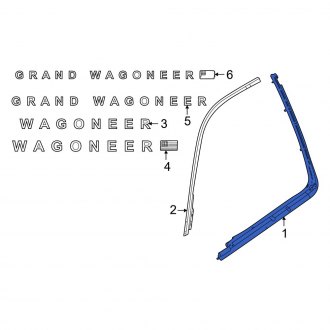 Jeep Wagoneer Door Moldings - Side, Edge, Belt | CARiD