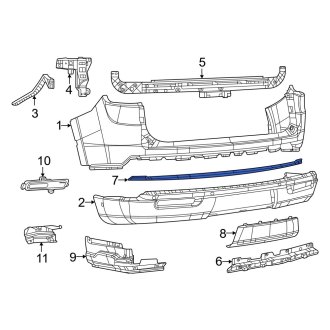Jeep Grand Wagoneer Replacement Bumper Moldings & Trim — CARiD.com