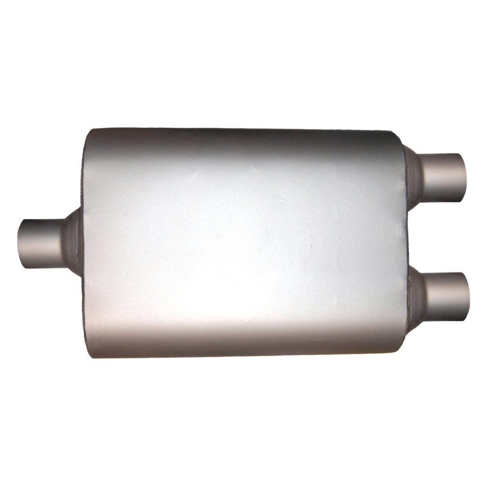 Jones Exhaust® - Race Stainless Steel Oval Full Boar Single Chamber ...