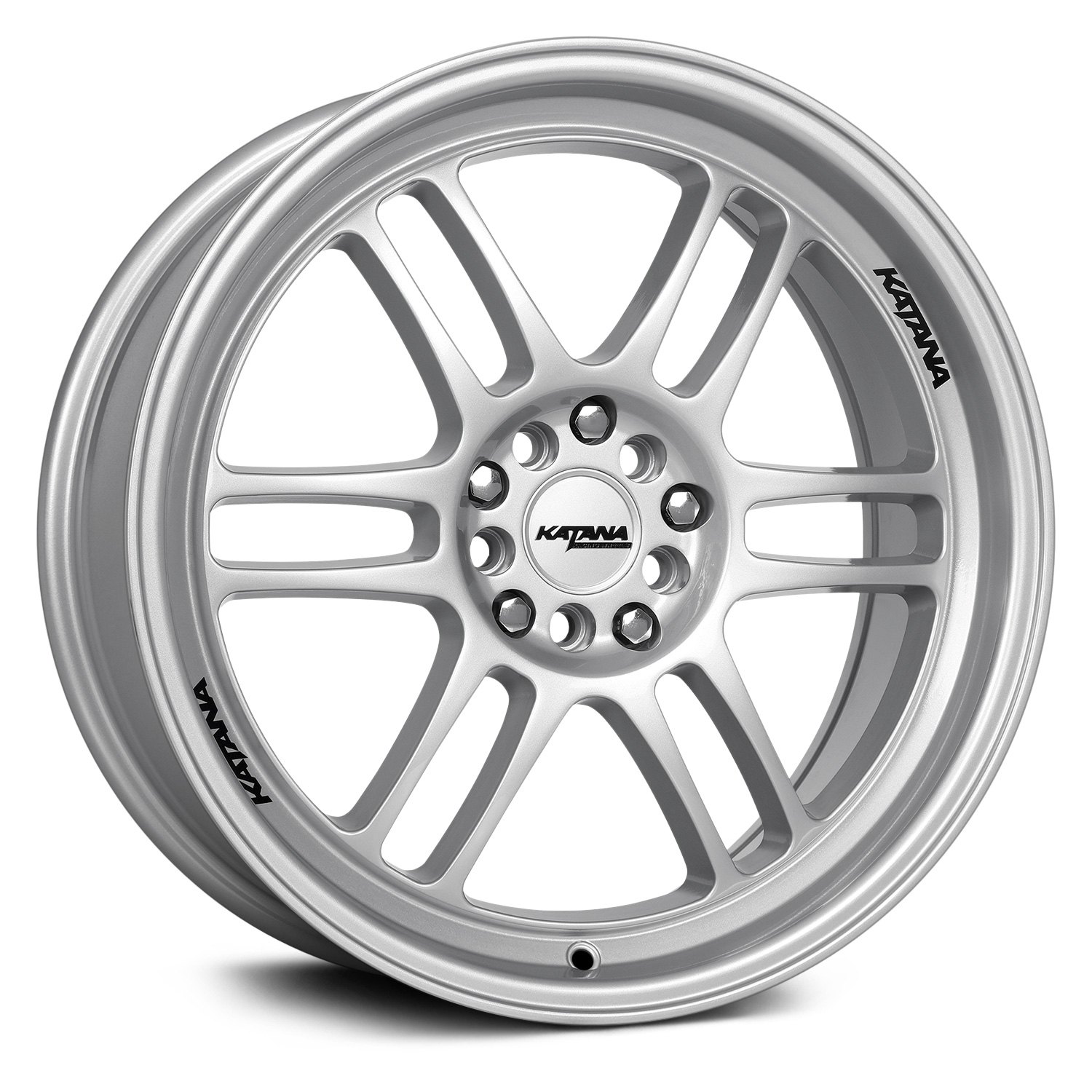 KATANA® KR02 Wheels - Gloss Silver Rims