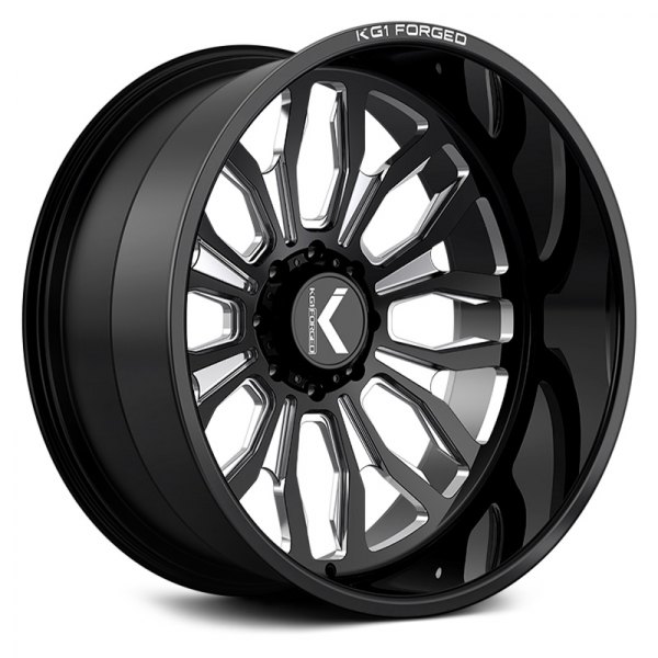 KG1 FORGED® KC017 HEATHEN Wheels - Gloss Black with Milled Accents Rims