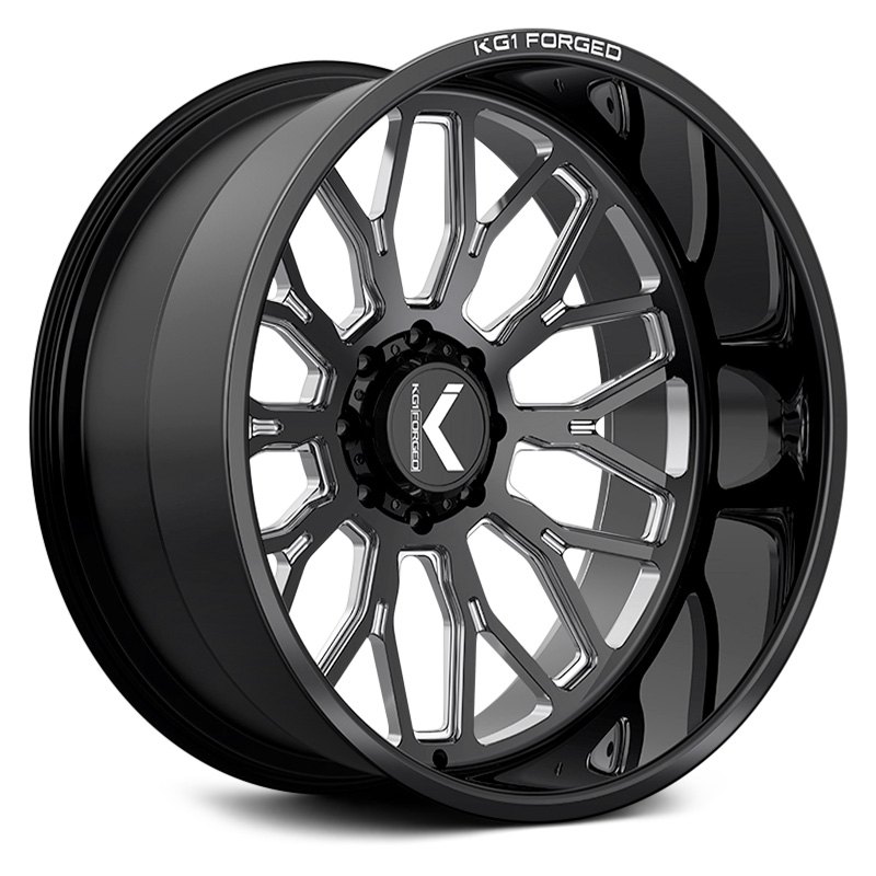 KG1 FORGED® KC019 JACKED Wheels - Gloss Black with Milled Accents Rims