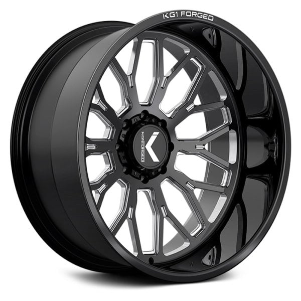KG1 FORGED® KC019 JACKED Wheels - Gloss Black with Milled Accents Rims ...