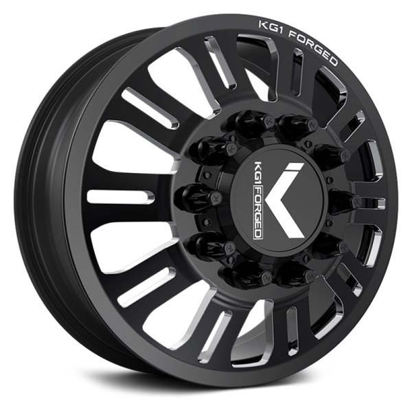 KG1 FORGED® KD004 DUEL Wheels - Gloss Black with Milled Accents Rims