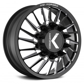 24 Inch Dually Wheels - HD Truck, Custom, Black, Chrome | CARiD