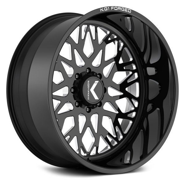 KG1 FORGED® KF056 ELEVATE Wheels - Gloss Black with Milled Accents Rims