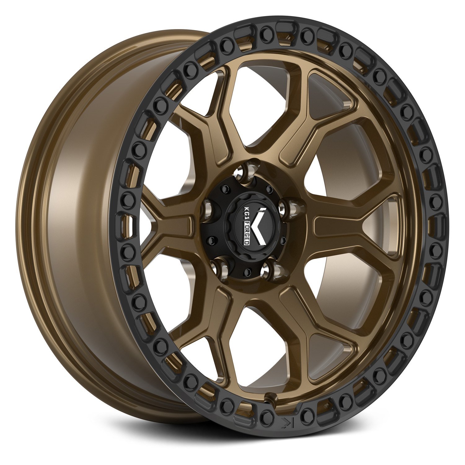 KG1 FORGED® - KO111 BISHOP Textured Bronze with Black Ring | Chevy and ...
