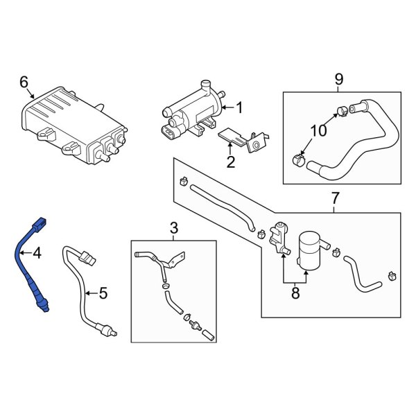 Kia OE 392102G720 - Front Oxygen Sensor