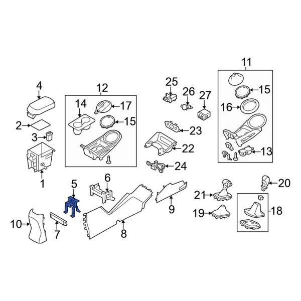 Kia OE 846883W000 - Console Bracket