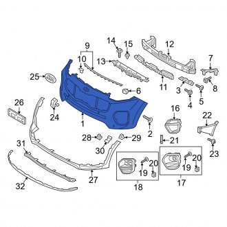 Kia Sportage Replacement Front Bumpers & Components — CARiD.com