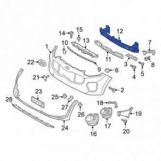 Kia Sportage OEM Bumpers | Genuine Front & Rear Bumpers — CARiD.com