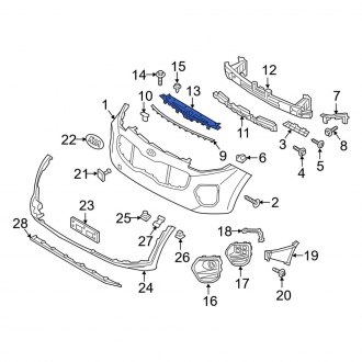 Radiator Support Covers | Upper, Front — CARiD.com
