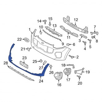 Kia Sportage Replacement Bumper Spoilers & Valances | CARiD