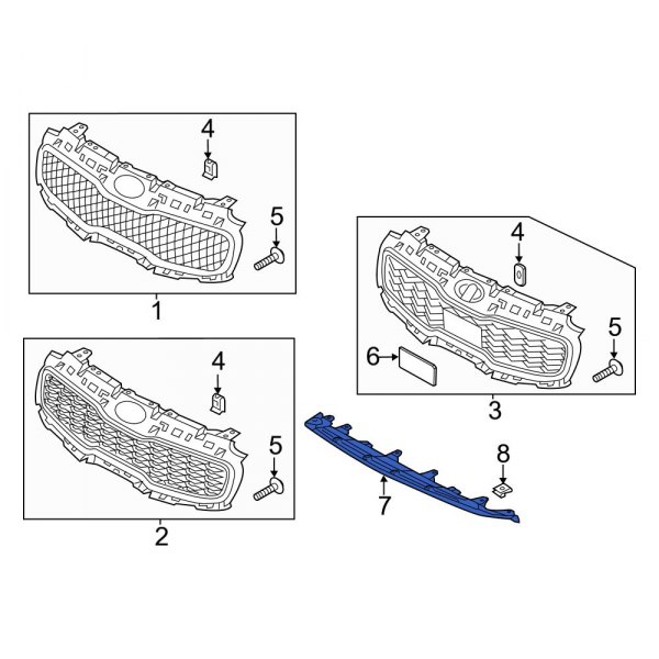 Kia OE 86569D9700 - Front Lower Grille