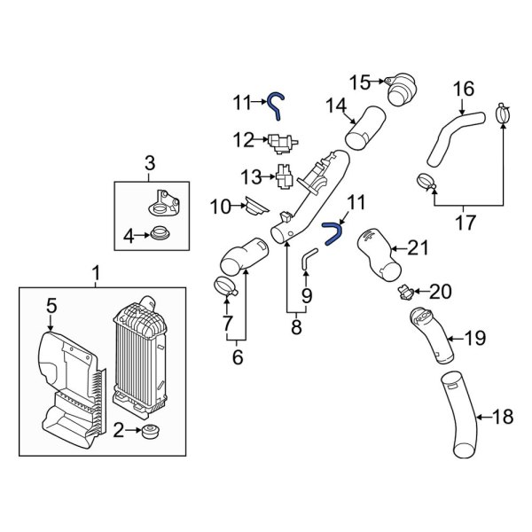Kia OE 282402GTA1 - Turbocharger Oil Line
