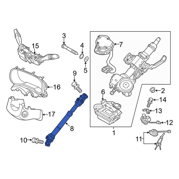 Kia OE 56400D3000 - Steering Shaft Universal Joint