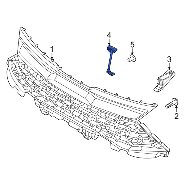 Kia OE 86556R2CA0 - Front Right Grille Reinforcement