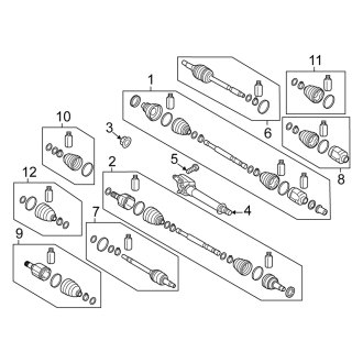 2023 Kia Sportage Axle Shafts & Parts - Front, Rear | CARiD