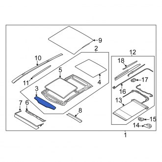 Kia Sportage OEM Roofs & Parts | Panels, Drip Rails — CARiD.com