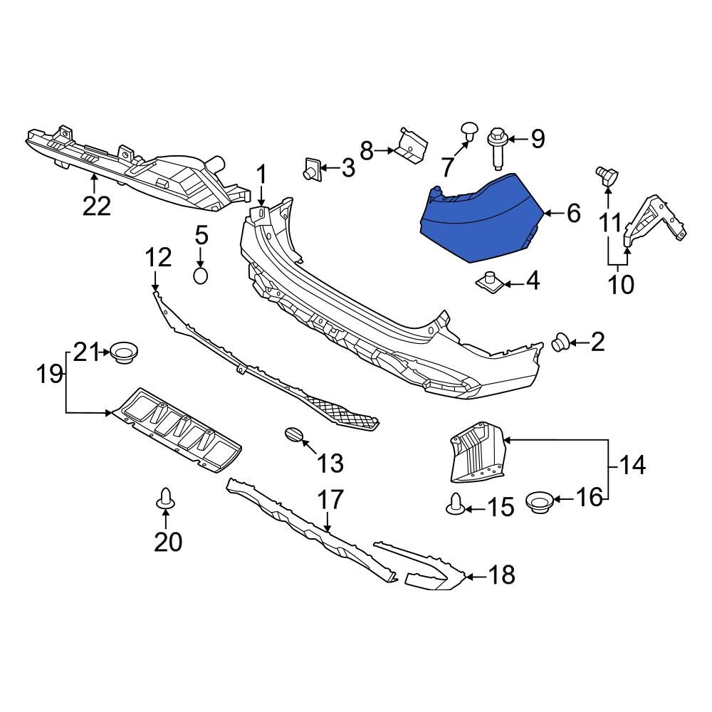 Kia OE 86511P1000 - Front Upper Bumper Cover
