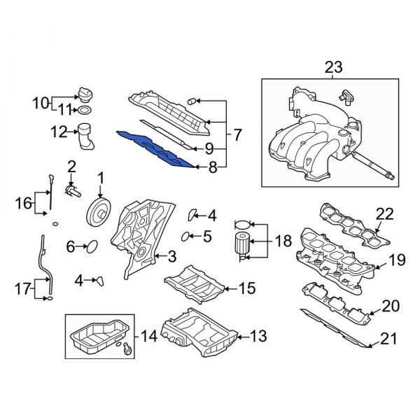 Kia OE 224413C110 - Right Engine Valve Cover Gasket