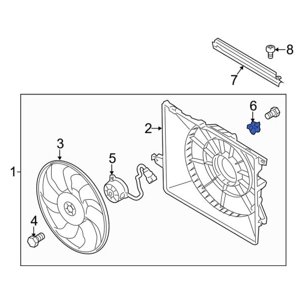 Kia OE 253854Z000 - Engine Cooling Fan Resistor