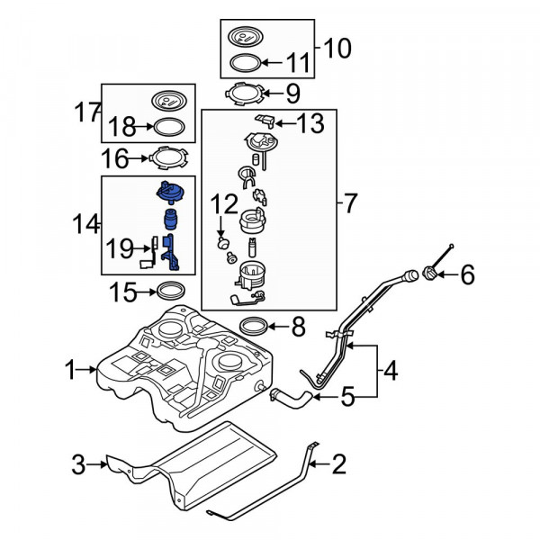 Kia OE 311301U000 - Fuel Sender and Hanger Assembly