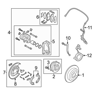 2014 Kia Sorento OEM Brake Parts - Pads, Bleeders | CARiD