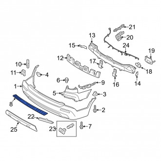 Kia Sorento Replacement Rear Bumpers | Covers, Chrome – CARiD.com