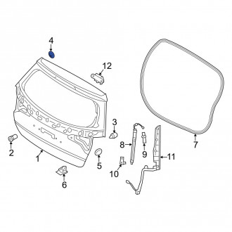Kia EV6 Replacement Hood Hardware — CARiD.com