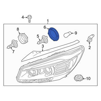 Kia EV6 OEM Headlight Components — CARiD.com