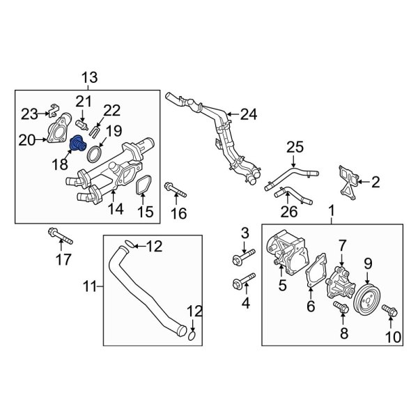 Kia OE 255003C150 - Engine Coolant Thermostat