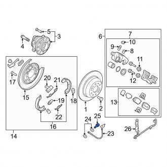 Kia Carnival OEM Brake Parts | Pads, Bleeders, Rotors — CARiD.com