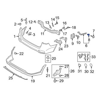 Kia Carnival Grille Brackets & Hardware — CARiD.com