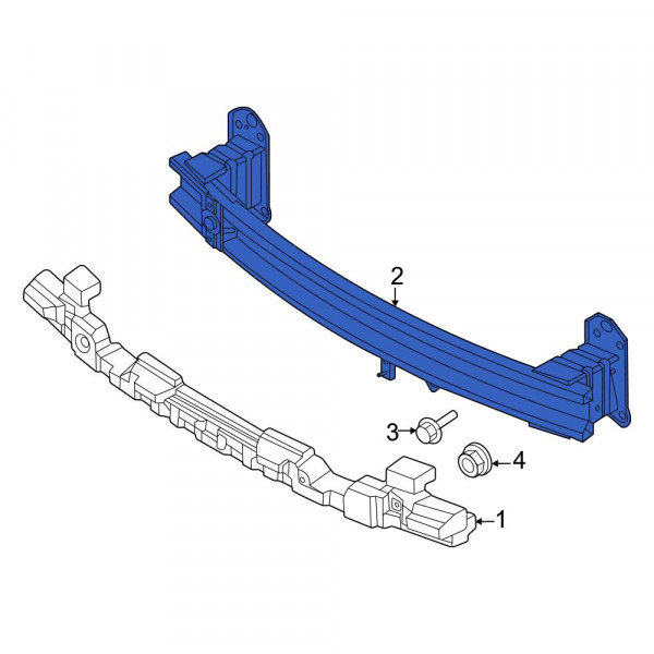 Kia OE 64900S9030 - Front Bumper Impact Bar