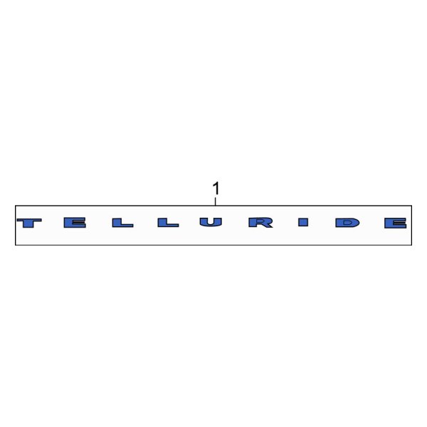 Kia OE 86310S9010 - Front Hood Emblem